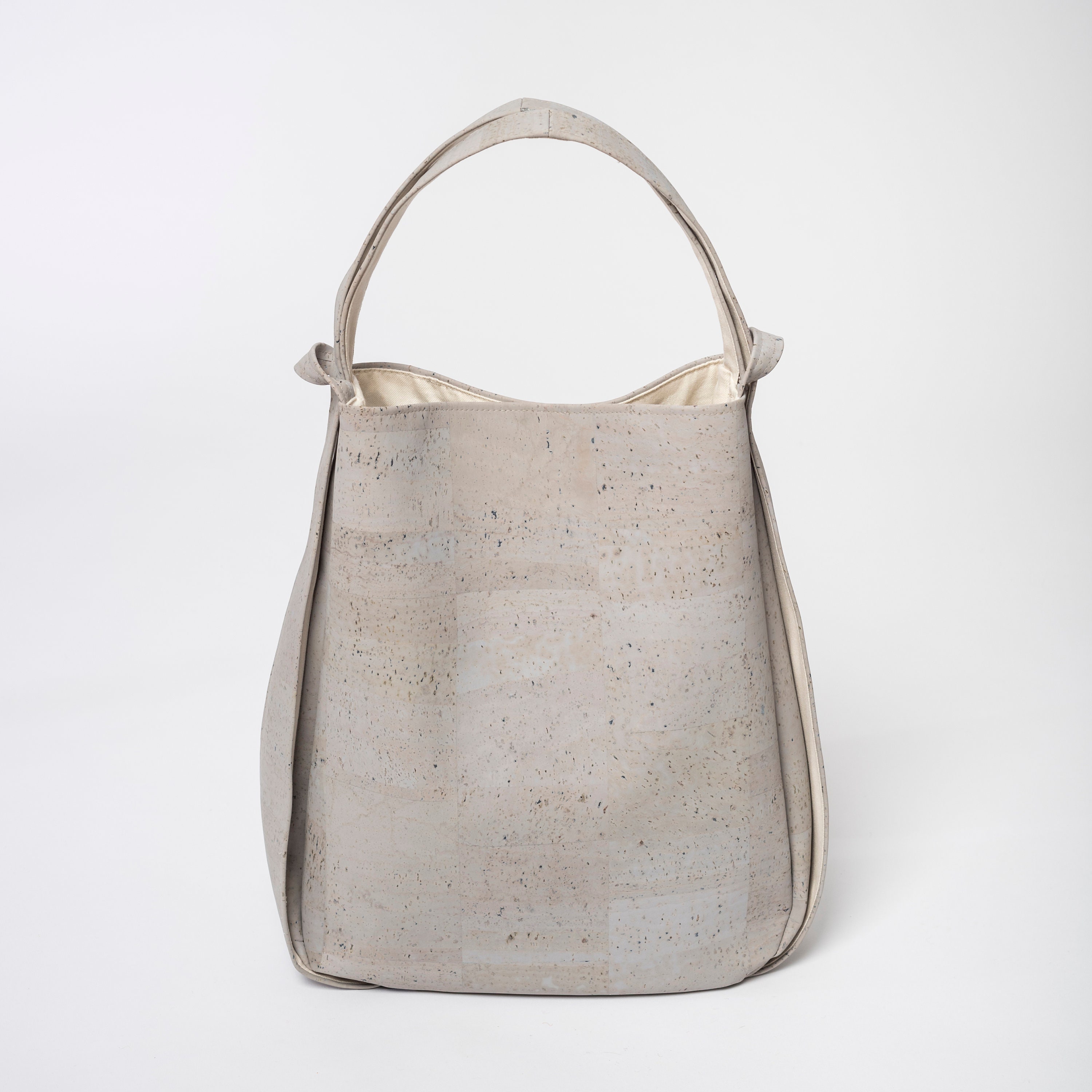 Multifunctional Backpack Bag, Grey Shoulder Bag, Vegan Bag, Cork Fabric ...