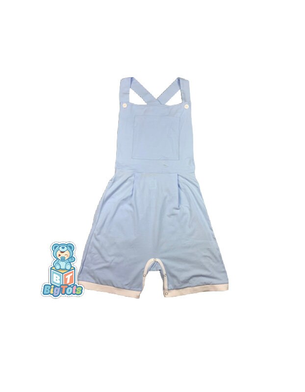Adult Baby ABDL Baby Blue Print Shortalls - Etsy Australia