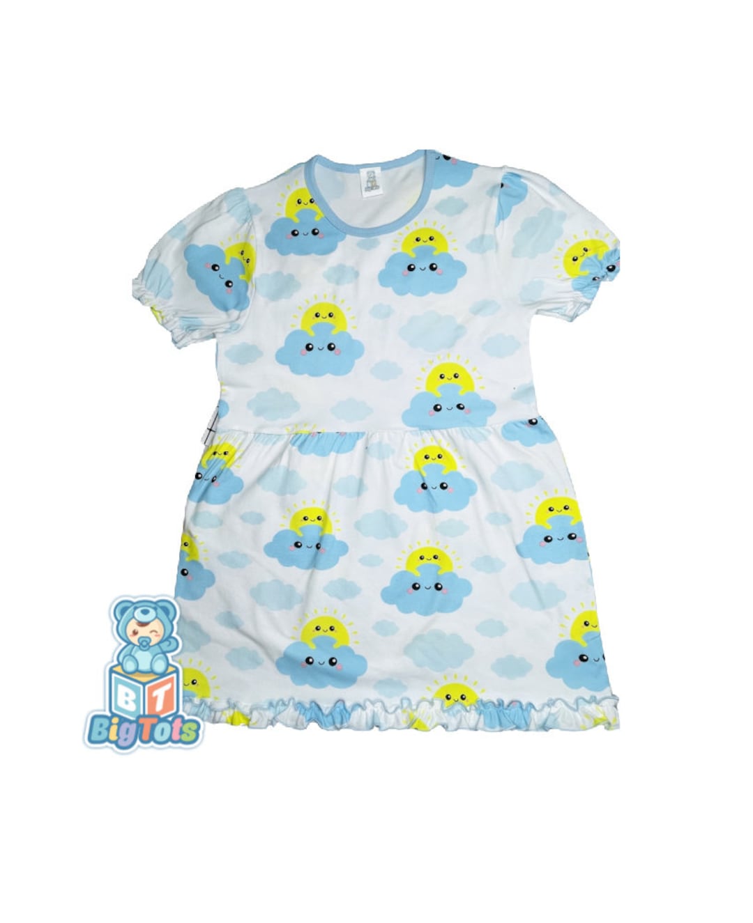 Adult Baby ABDL Small to 3X Suns & Clouds Dress - Etsy
