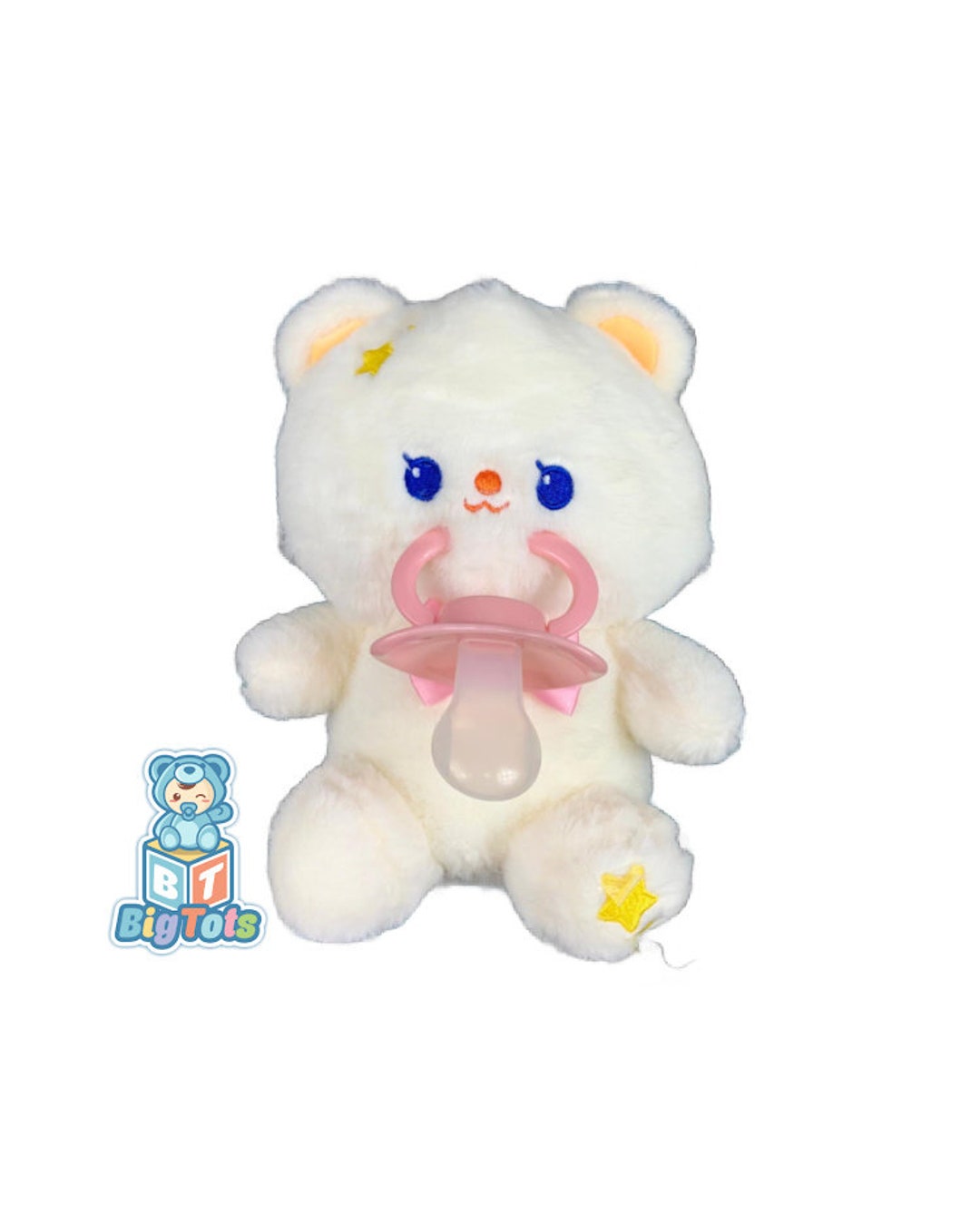 Adult Baby Paci Plushie Teddy Pacifier Abdl - Etsy