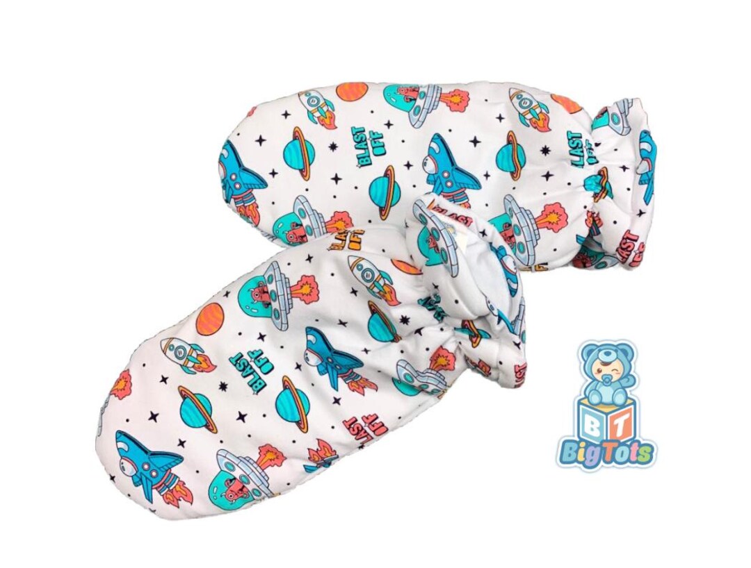 Space Blast off Padded Mittens Adult Baby Abdl - Etsy