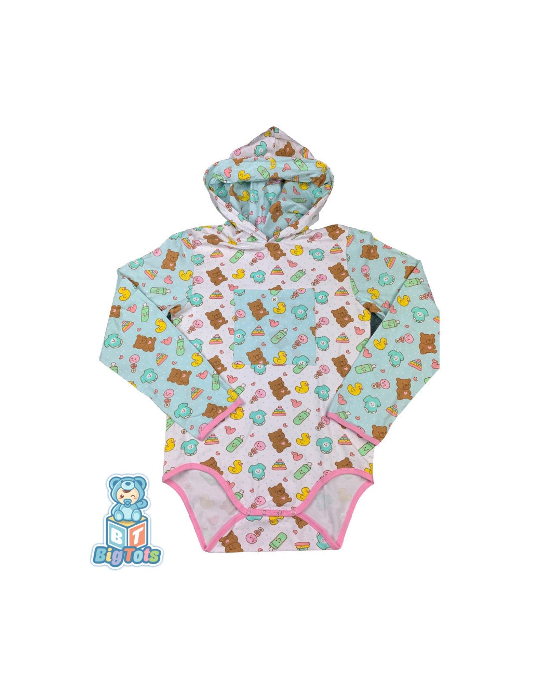 Adult Baby Abdl Hoodie Baby Things Bodysuit Adult Baby Clothing. Ddlg ...