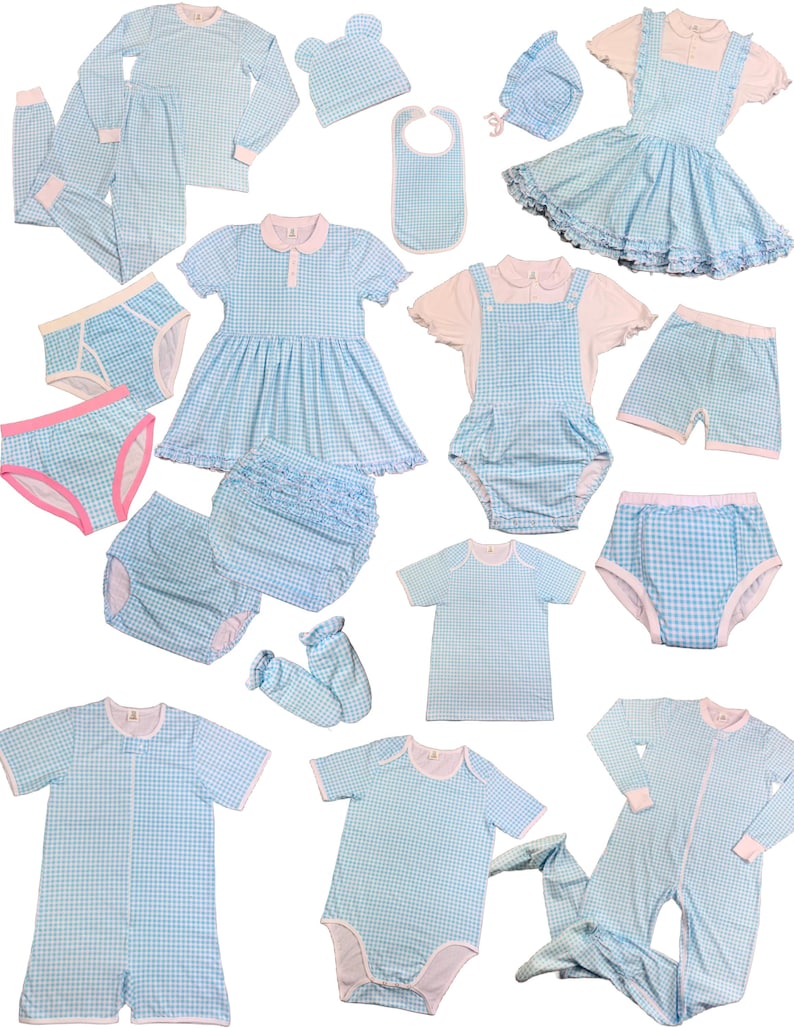 ABDL Blue and White Gingham Check Diaper Cover Adult Baby - Etsy