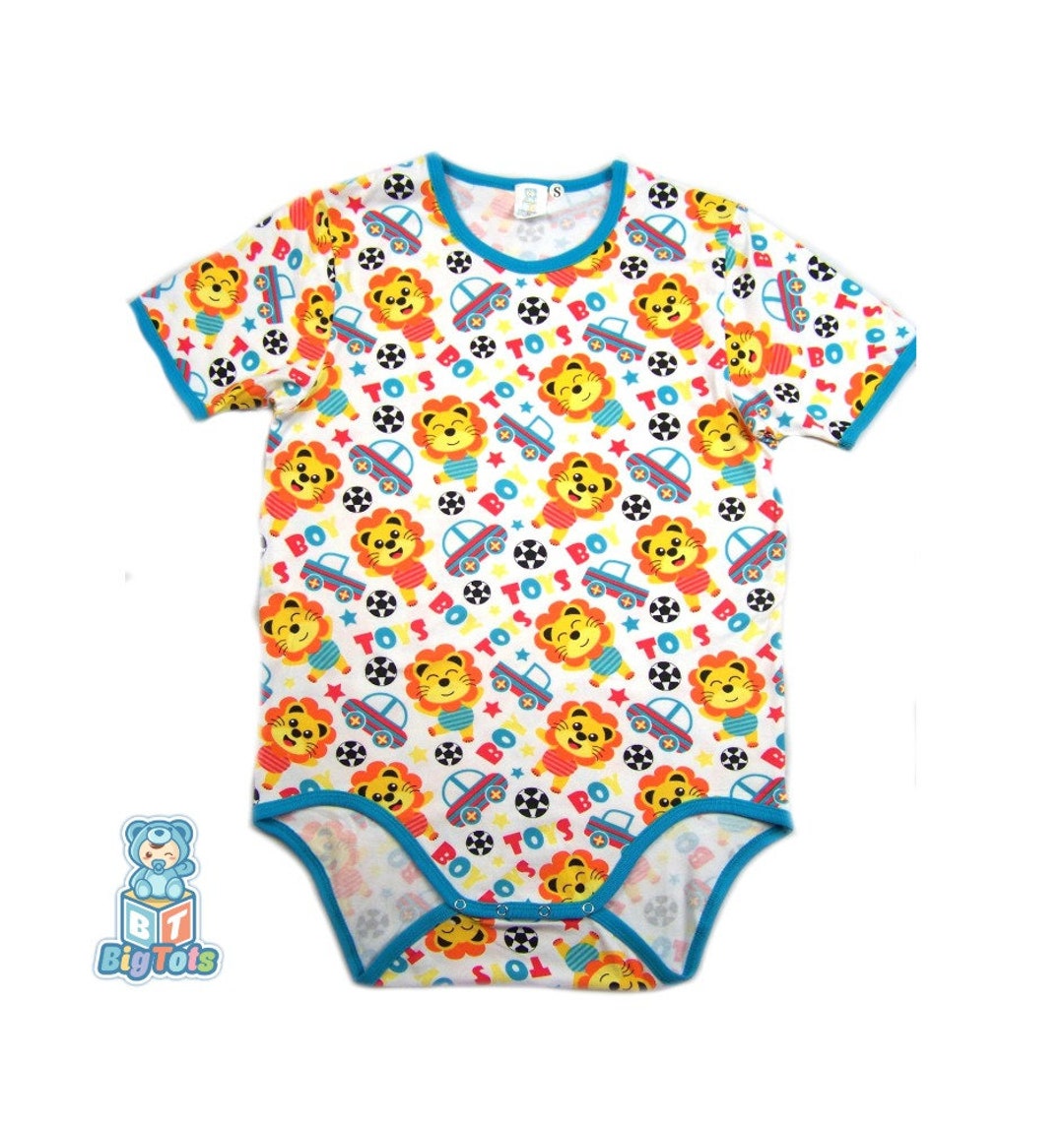 Adult Baby SMALL Only LIONS Snap Crotch Bodysuit Abdl - Etsy