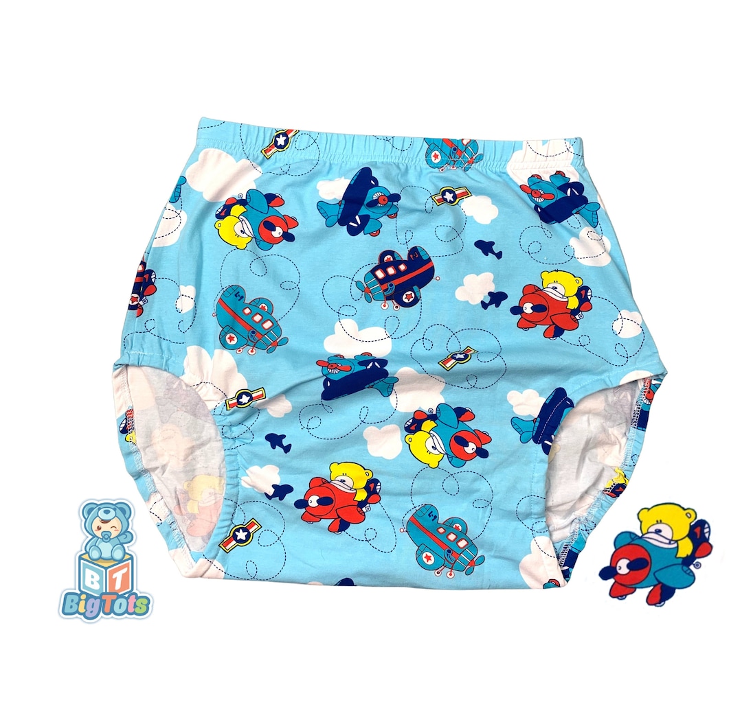 BIG TOTS ABDL Airplane Teddy's Diaper Pants Adult Baby - Etsy
