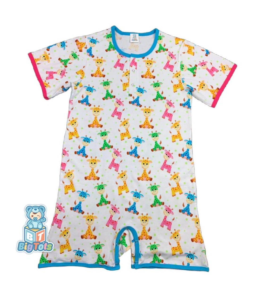 ABDL Giraffes Snap Crotch Romper Adult Baby - Etsy