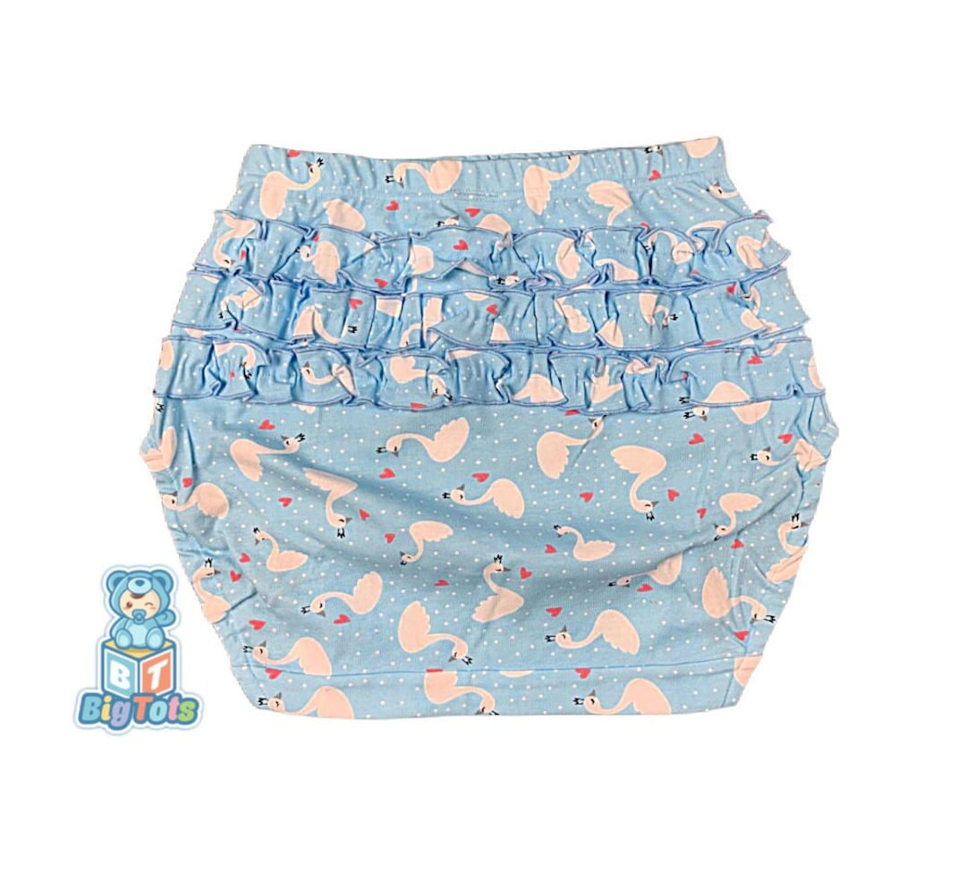Adult Baby Ruffle Bottom Baby Swans Diaper Pants Abdl - Etsy