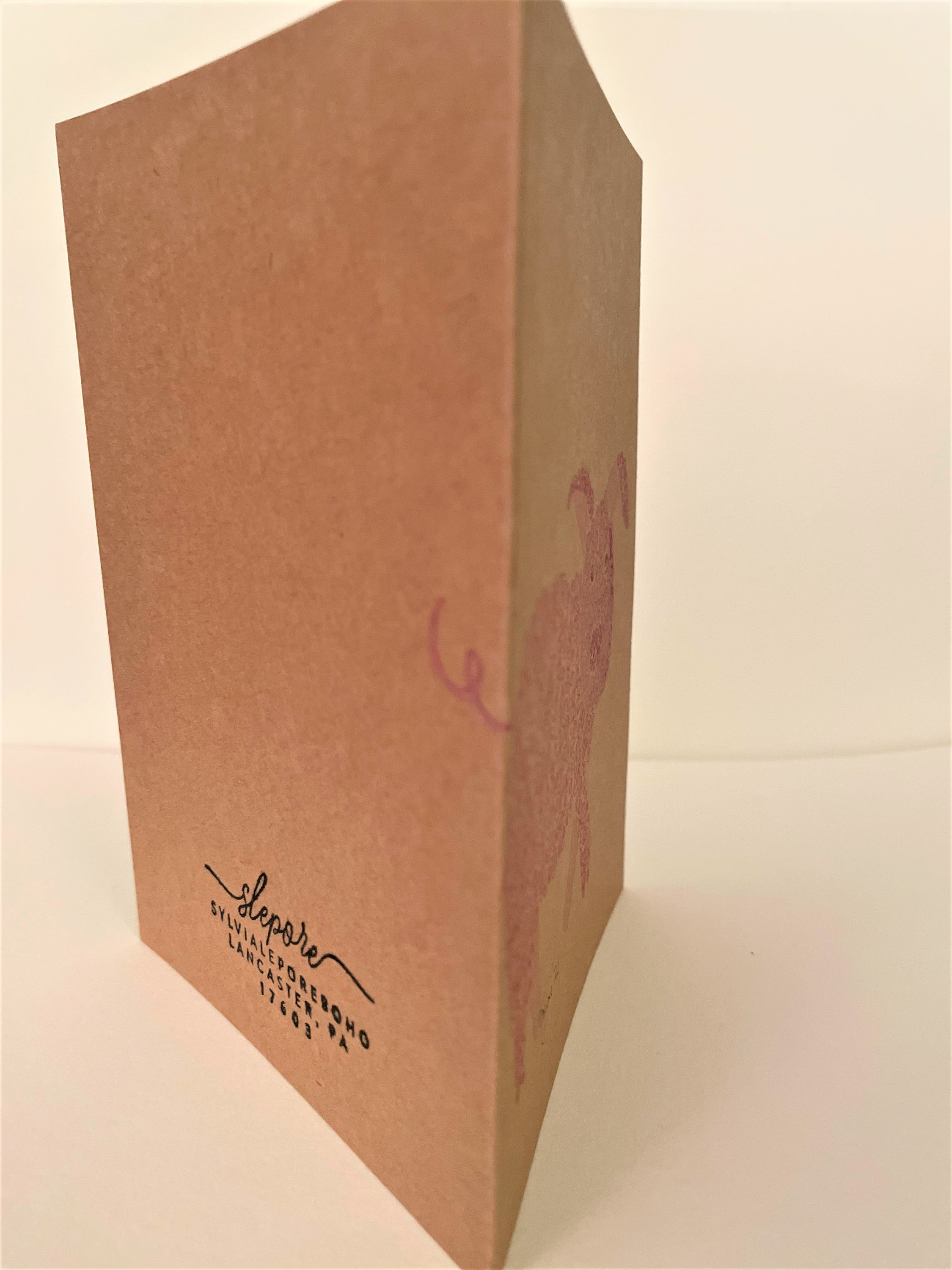 Pig Greeting Card, Sounder of 4, Note Cards, Abstract Pig, Original ...