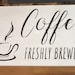 Wooden Carved Coffee Bar Sign - Etsy