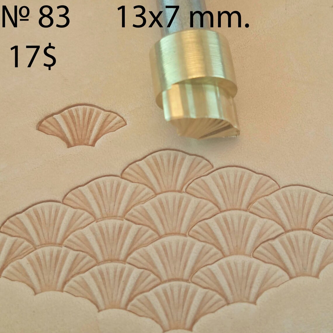 Tools for Leather Crafts. Stamp 83 fish Scale | Etsy