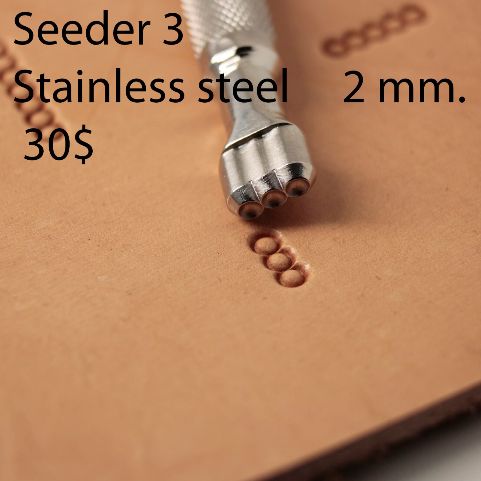 Tools for Leather Crafts. Stamp seeder 3 Stainless Steel - Etsy