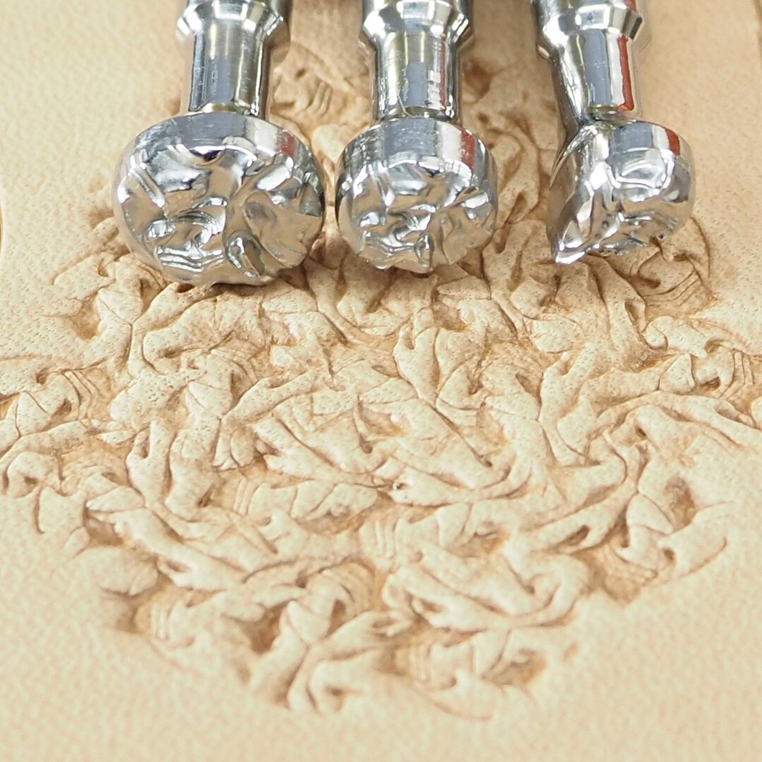 Strumenti per la lavorazione della pelle. Timbro n. 572 - Kit 3 pezzi ...