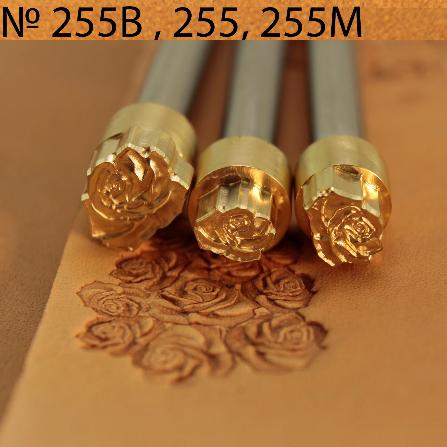 Tools for leather crafts. Stamp 255 Rose 10 mm | Etsy
