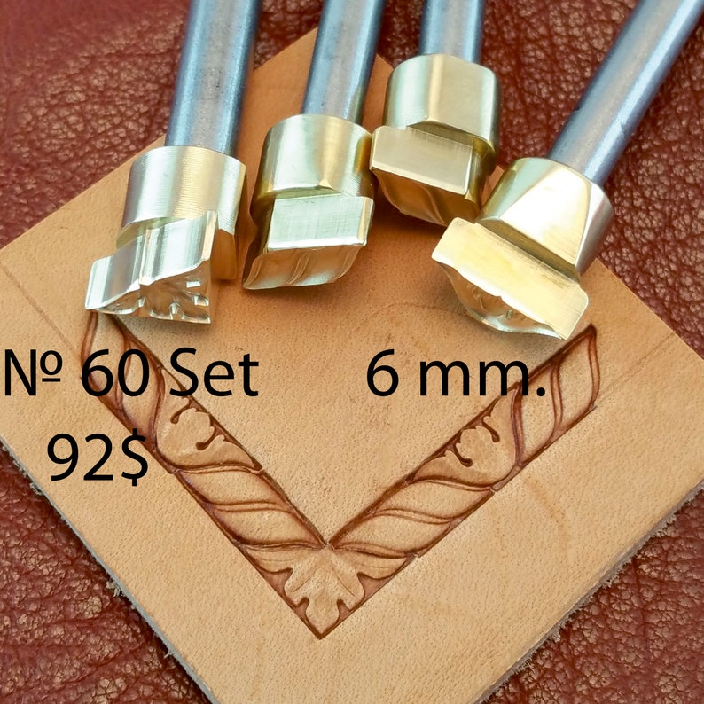 Tools for Leather Crafts. Stamp 60 Kit 4 Pices - Etsy
