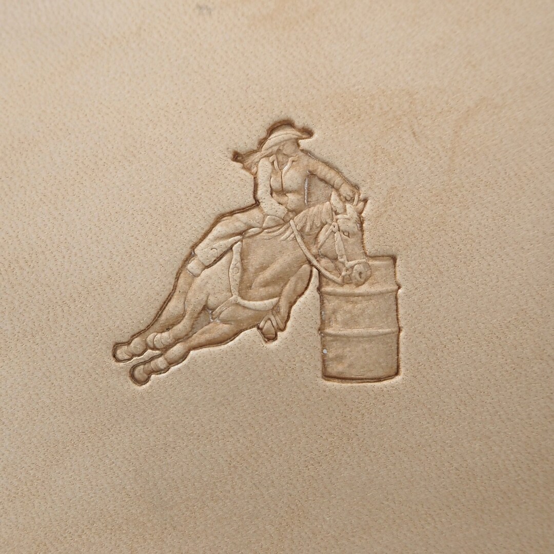 Tools for Leather Crafts. Stamp #578r Barrel Racing Rider - Etsy
