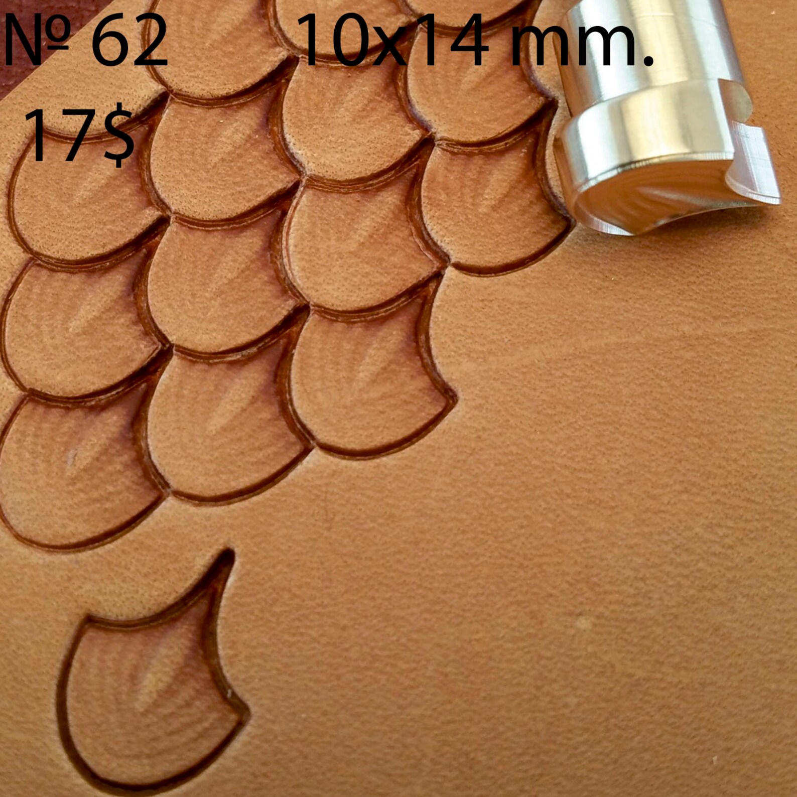 Tools for Leather Crafts. Stamp 62 Dragon Scale - Etsy Ireland
