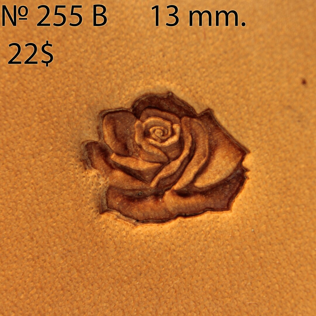 Tools for Leather Crafts. Stamp #255B - Rose 13 Mm - Etsy
