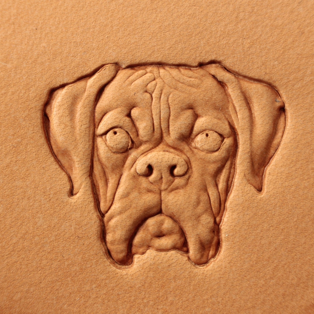 Tools for Leather Crafts. Stamp #501 - Boxer Dog (design by Maria ...