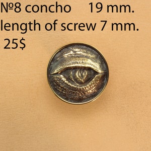 Concho Belt DIY Leatherworking Concho Dragon. Concho Dragon Eye. 19 Mm ...