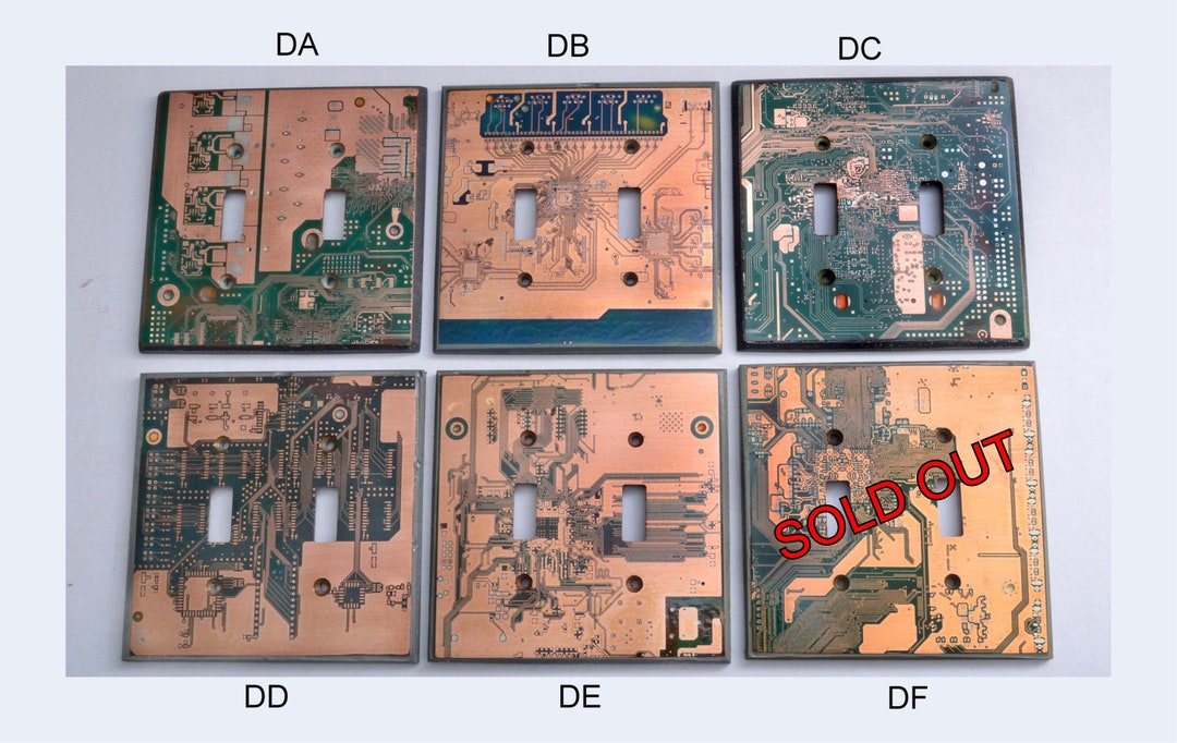 Wall Switch Plate Standard 2 Gang From Circuit Board Material - Etsy