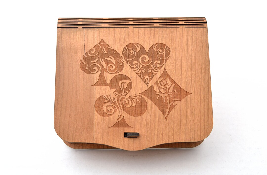 House of Cards Storage Repository Box for Standard Size Card Deck - Etsy