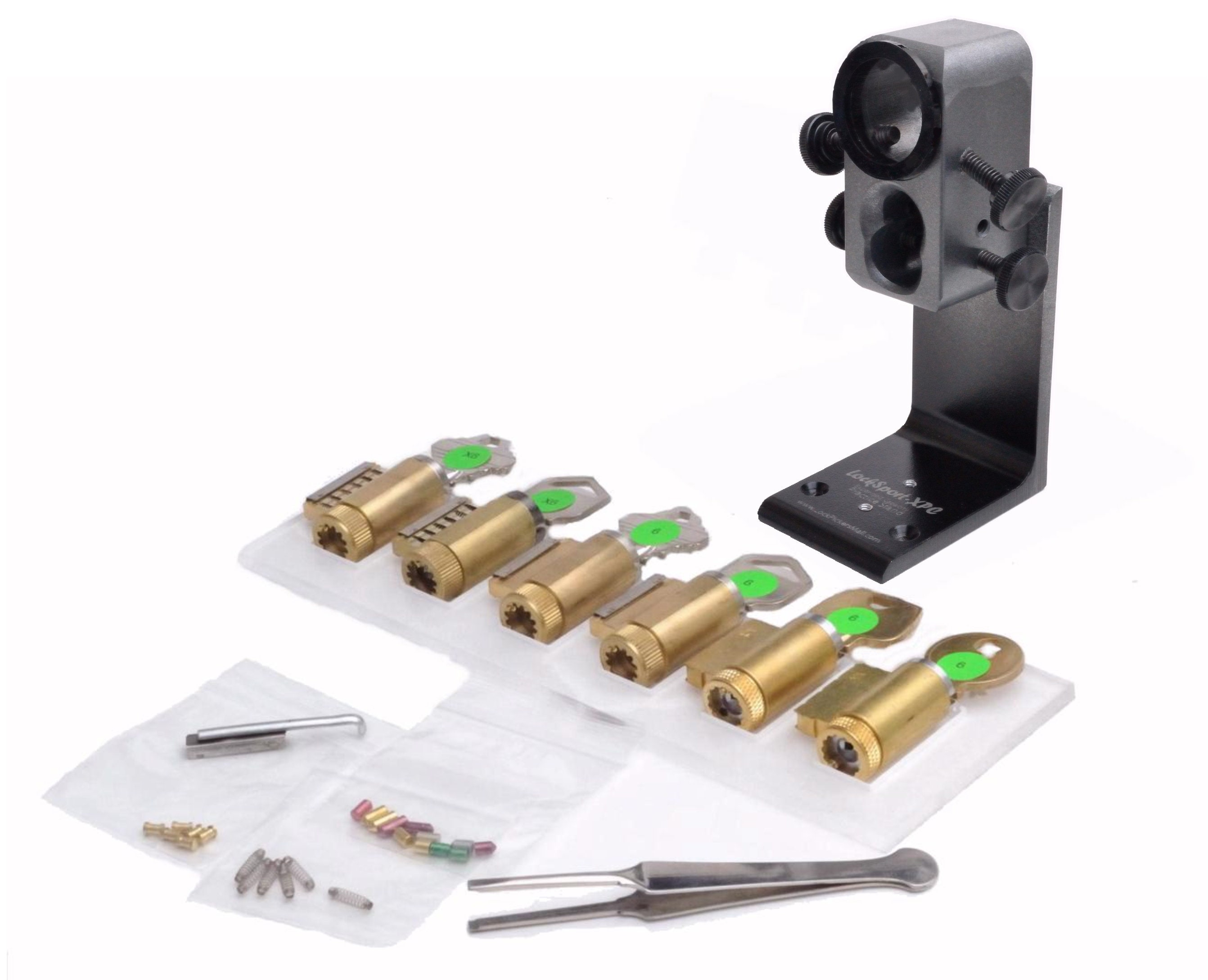Locksport Upgraded Uber Kit Complete Practice Assortment - Stand, 6 ...