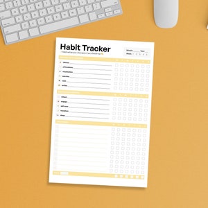 Printable Weekly Habit Tracker | Digital Goal Planner | Productivity ...