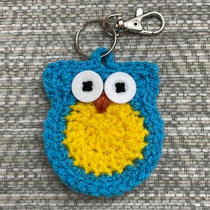 Owl Key Ring / Key Chain CROCHET PDF PATTERN (keyring, Keychain or ...