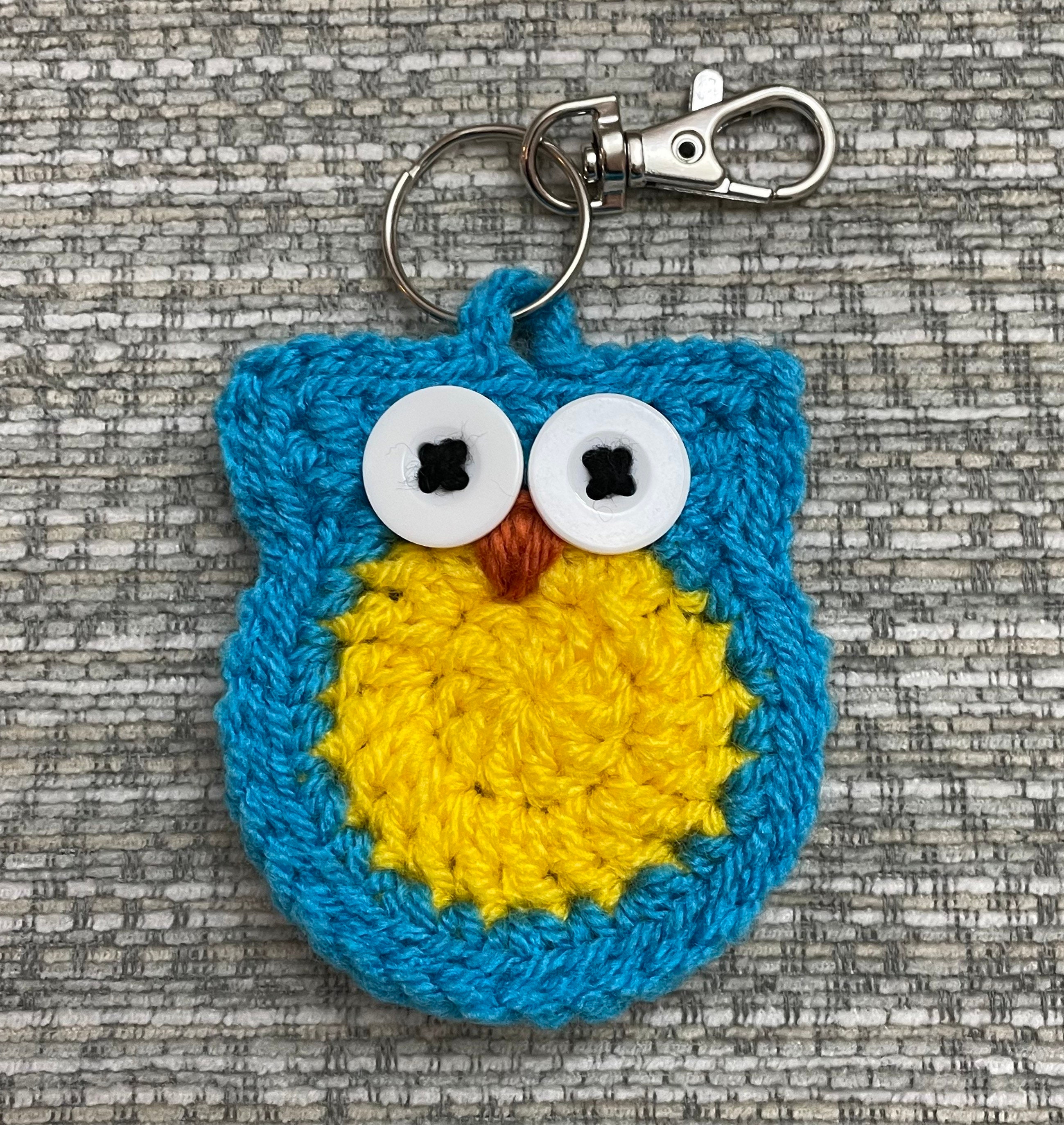 Owl Key Ring / Key Chain CROCHET PDF PATTERN (keyring, Keychain or ...