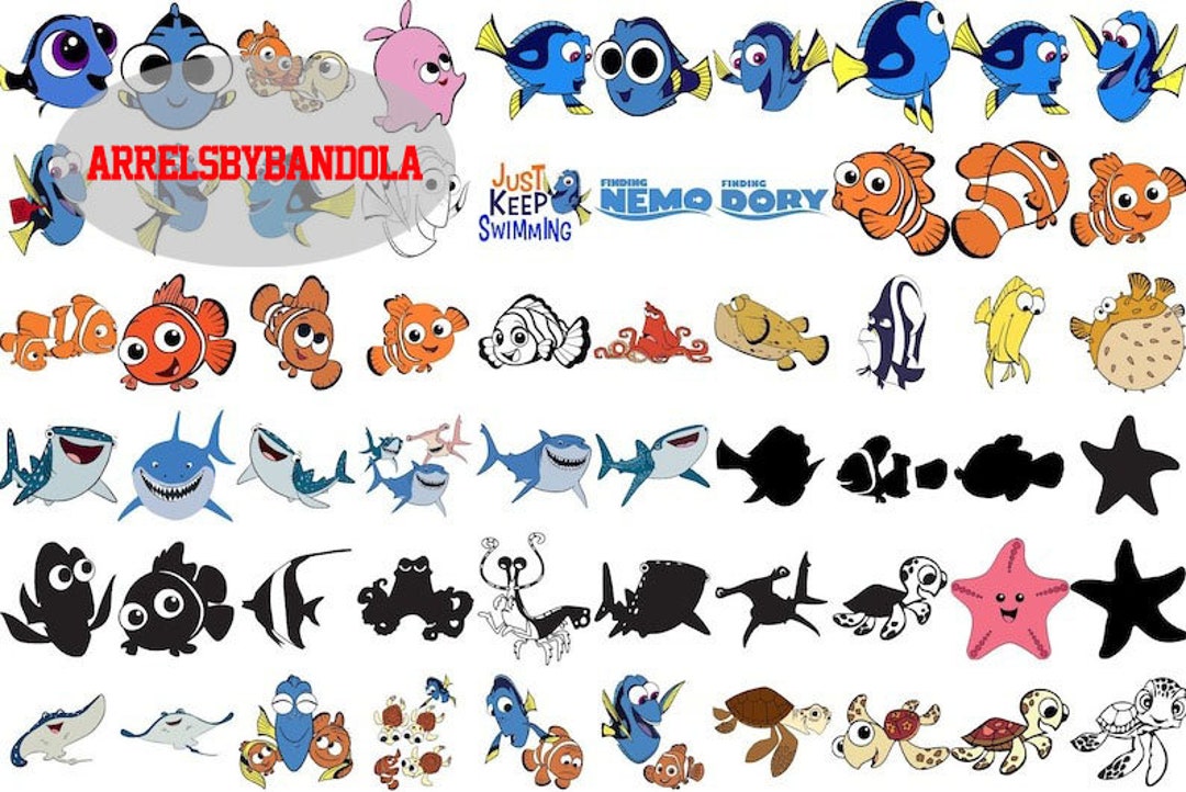 Nemo Layered SVG, Finding Svg, Nemo PNG, Dory SVG, Nemo Clipart for ...