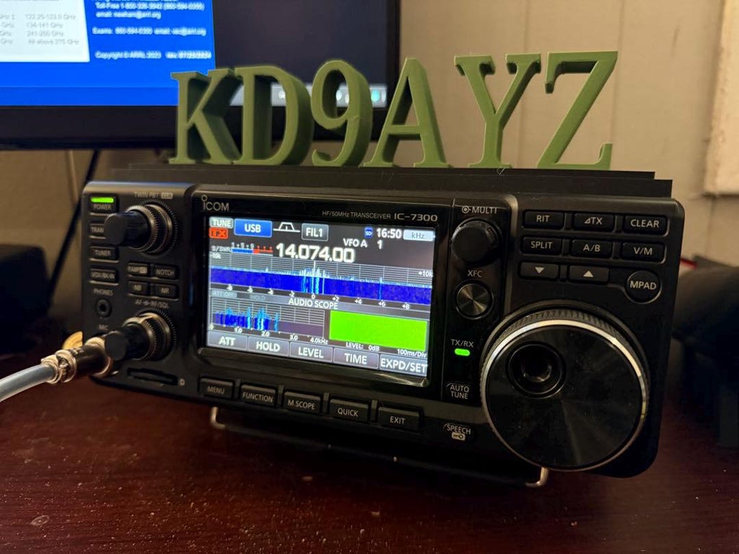 Ham Radio Callsign Plaque/stand - Etsy