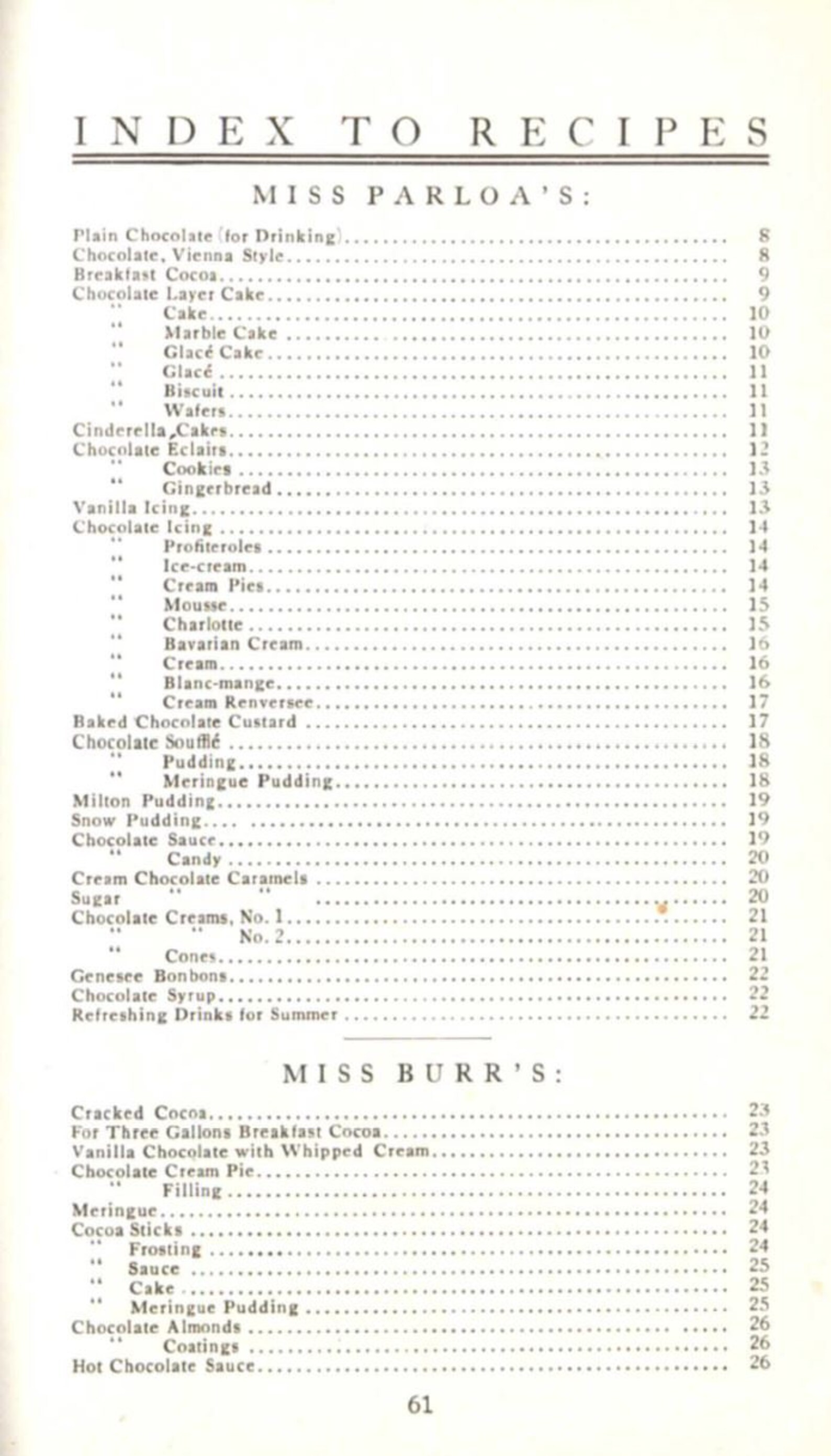 Rare Vintage Cookery Book 1909 Chocolate and Cocoa Recipes | Etsy