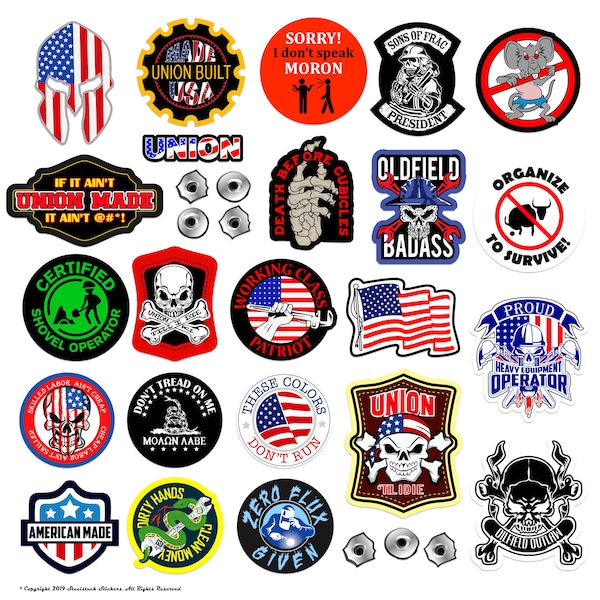 Union Worker Stickers - Etsy