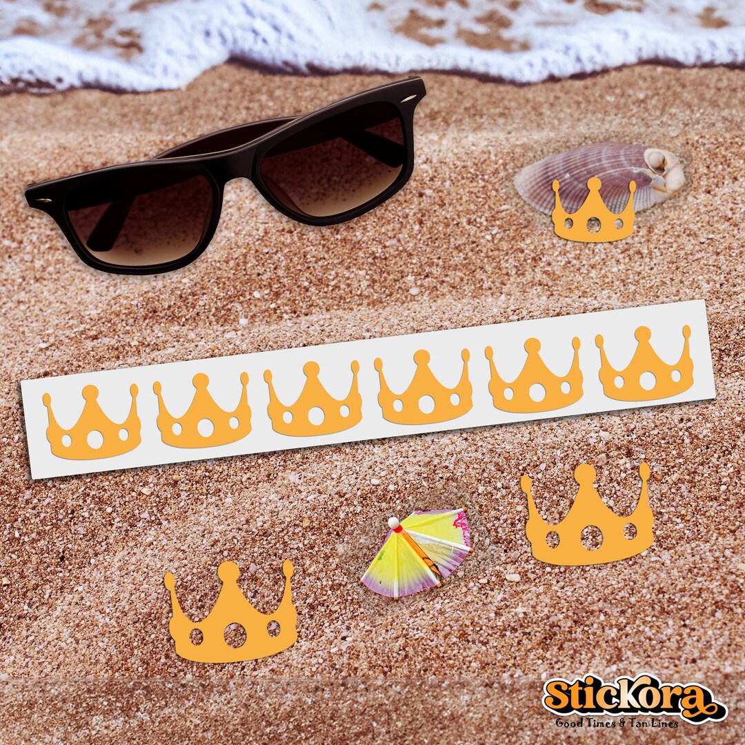 Crown Spray Tanning Stickers for a Queen or King Spray Tans, Sunless ...