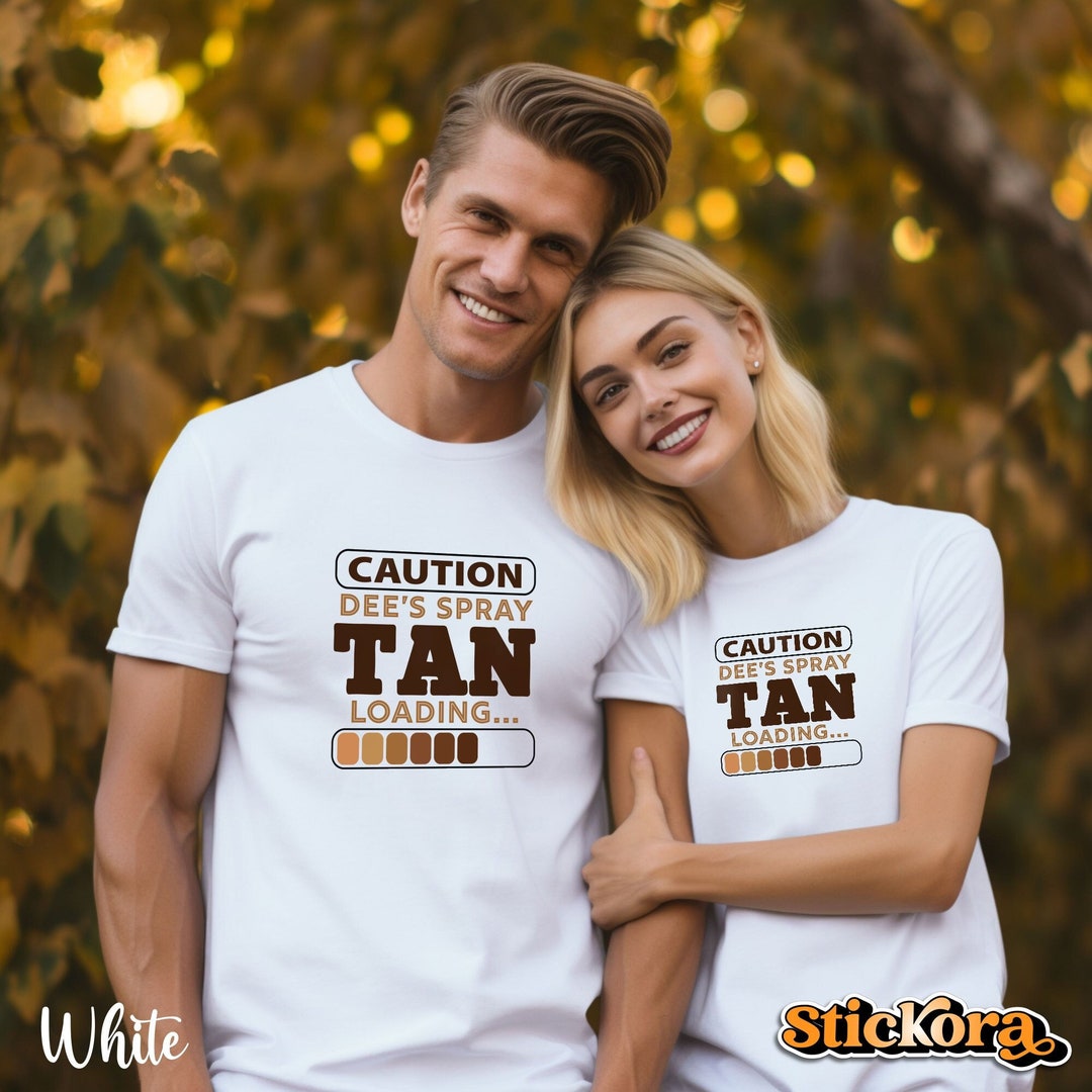 Personalized Caution Tan Loading T-shirts & Hoodies Matching Couples ...