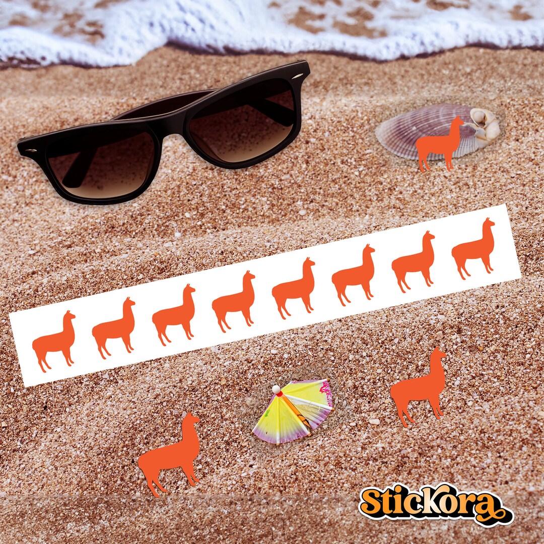 Llama Tanning Stickers Vinyl Spray Tan Llama Stickers, Airbrush Tans ...