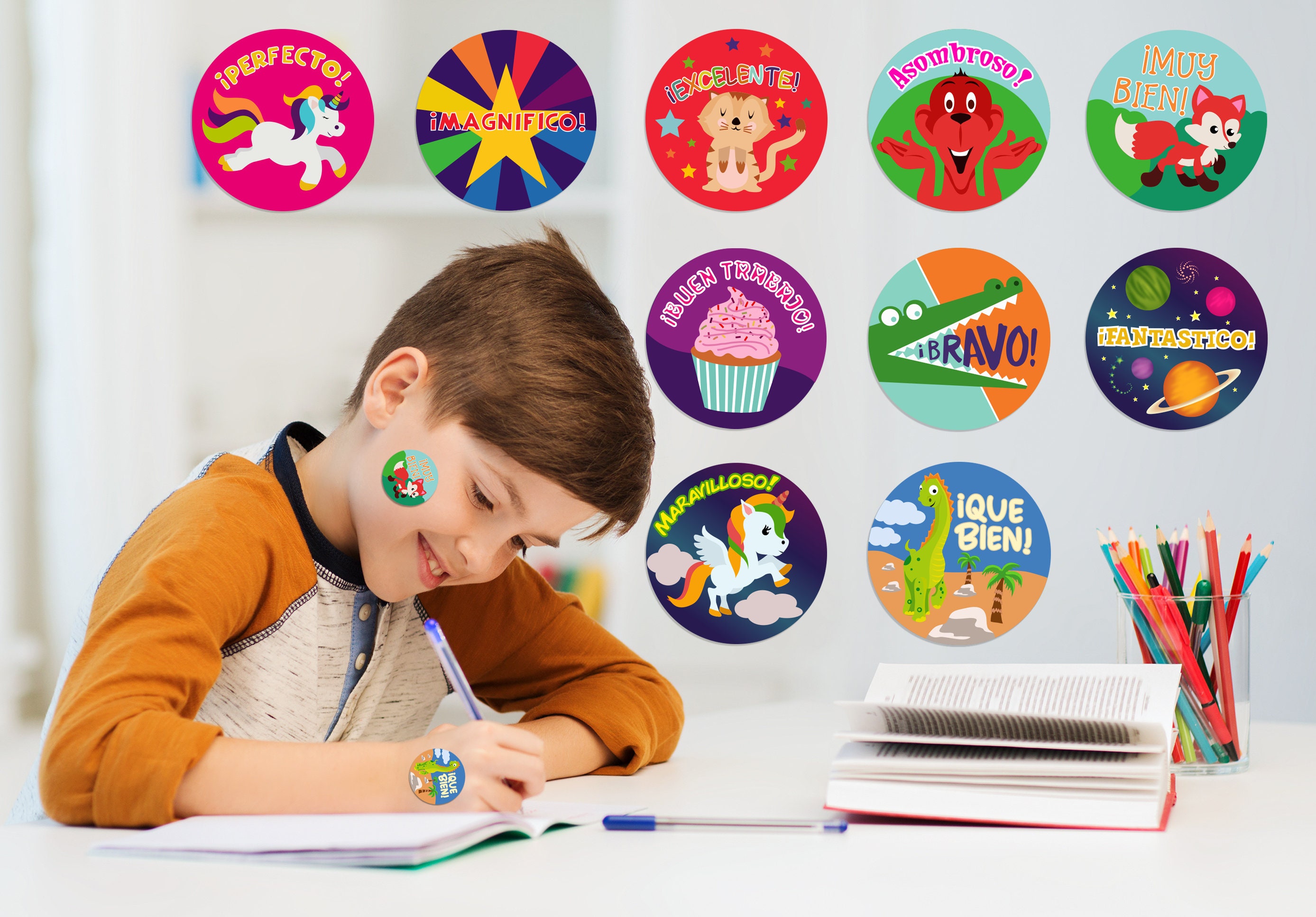 Spanish Reward Stickers Spanish Teacher, Fantastico, Magnifico, Bravo ...
