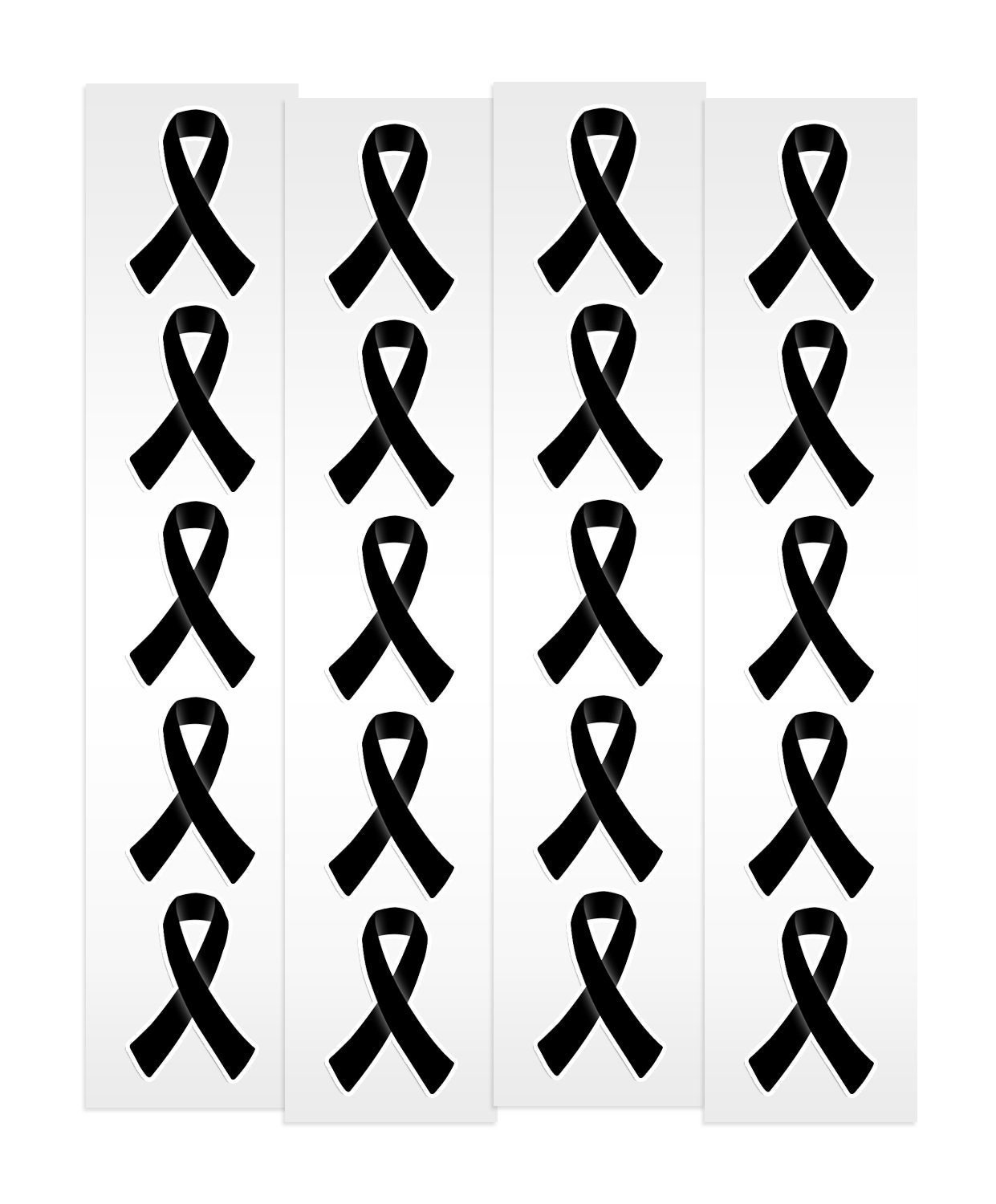 Black Ribbon Stickers Support the Cause With a Black Ribbon Sticker ...