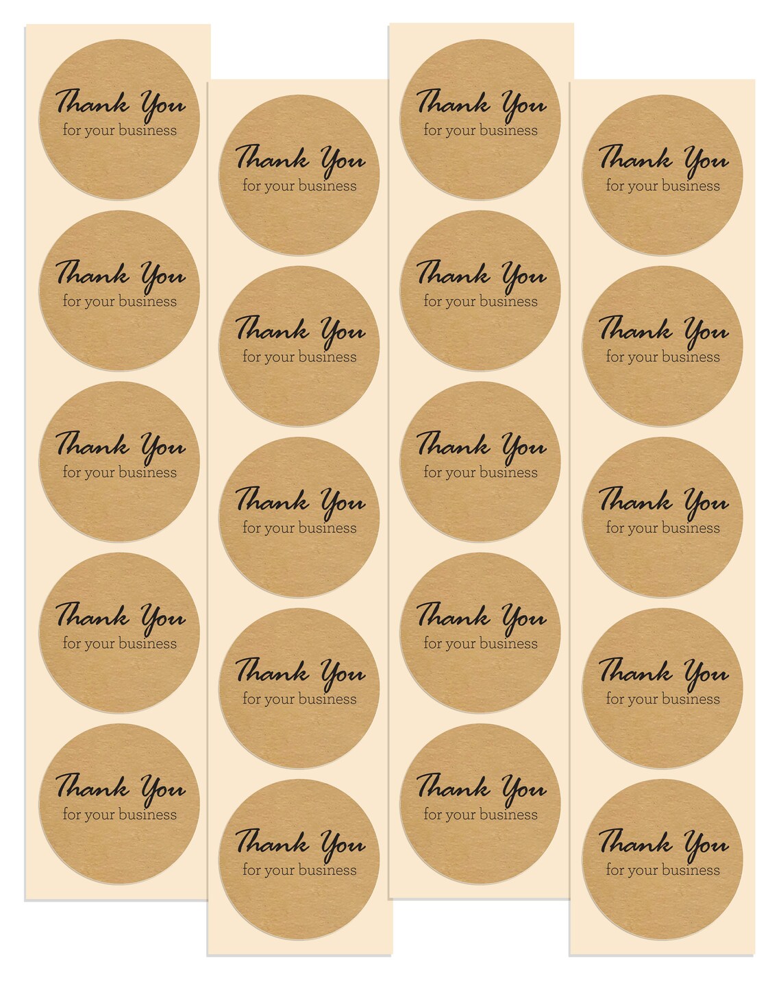 Thank You for Your Business Stickers 50 Pack 1.5 - Etsy