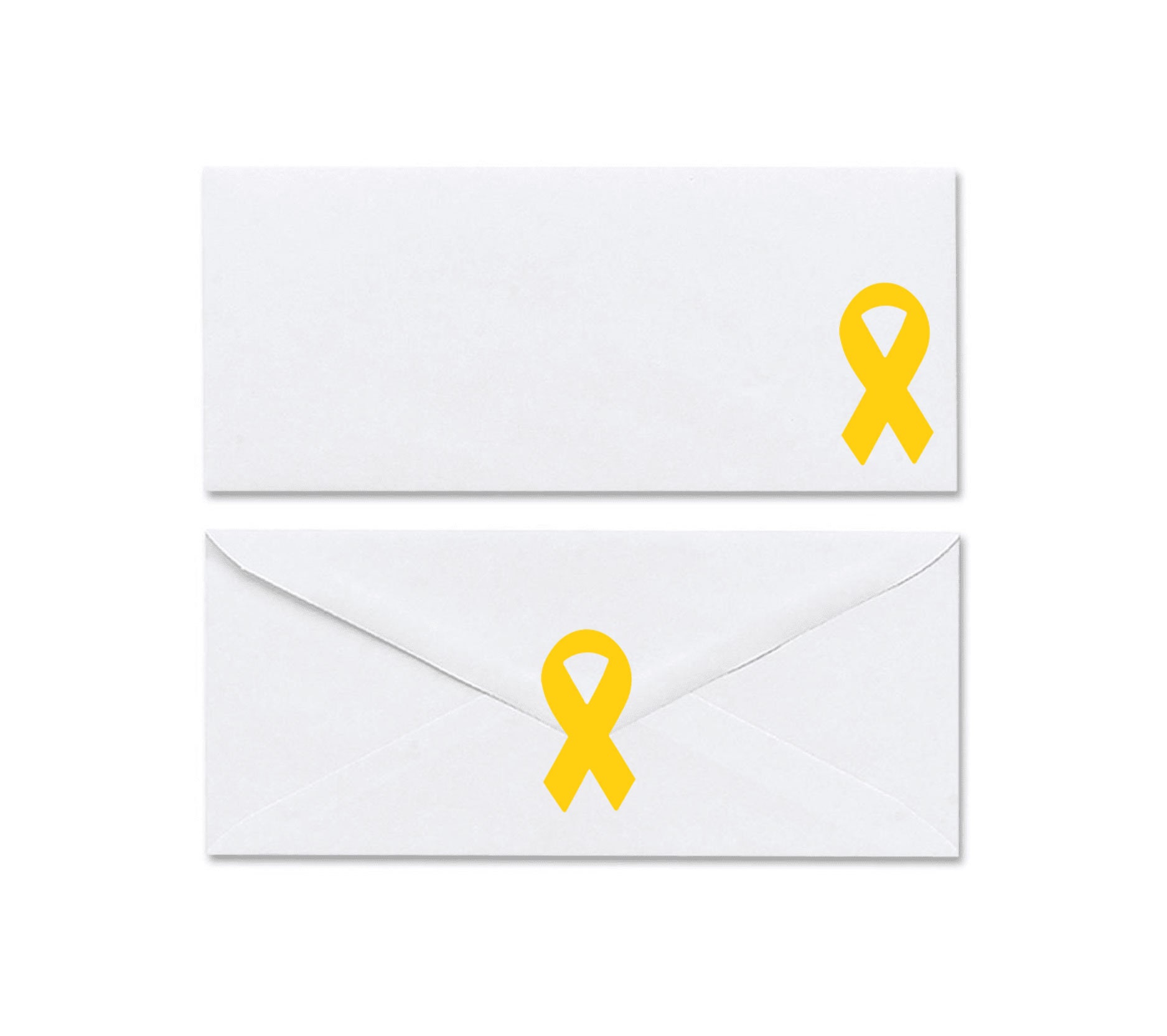 Large Gold Ribbon Stickers 3 Tall Support Childhood - Etsy