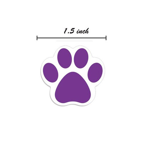 Dog Paw Print Stickers 1.5 Wide Doggy Foot Print - Etsy