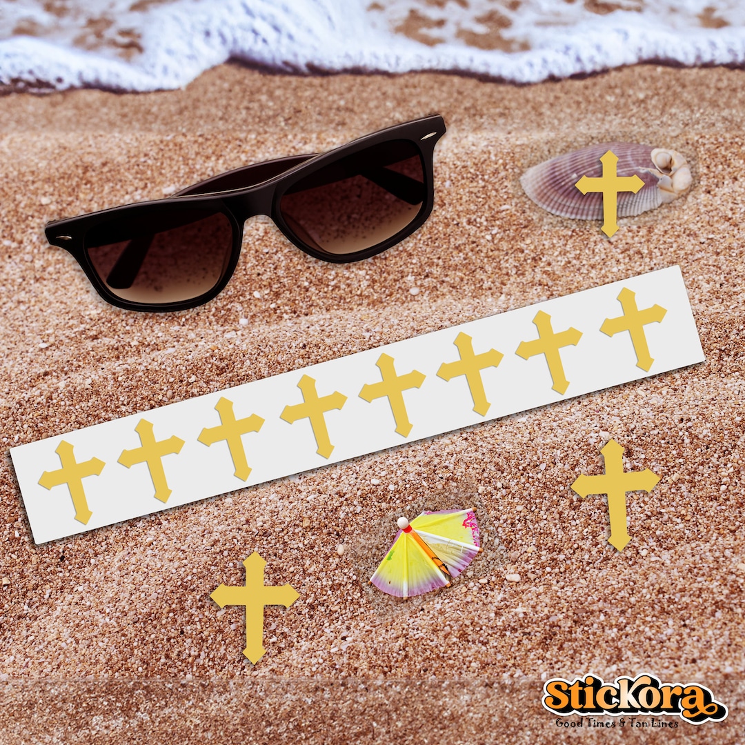 Cross Tanning Stickers for a Cross-shaped Tantoo, the Best Way to ...