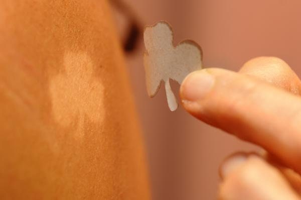 Shamrock Tanning Stickers 4 Leaf Clover 1 Tall Luck | Etsy