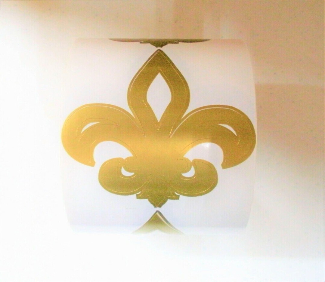 Large Fleur Di Lis "saints" Spray Tanning Stickers, 3" Wide, Perfect ...