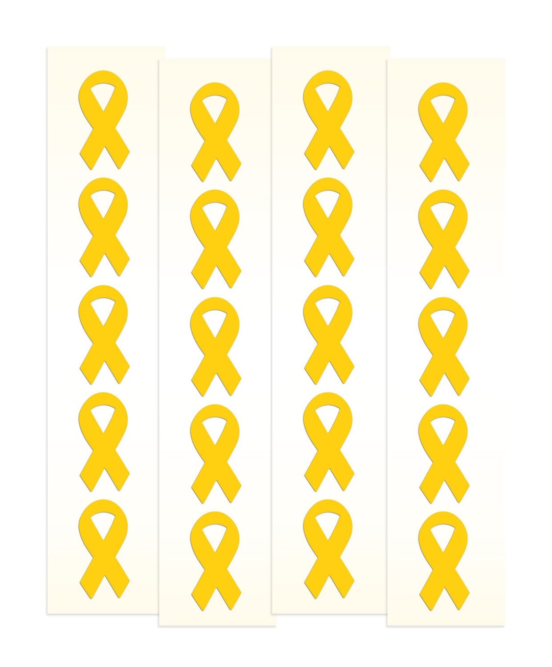 Yellow Ribbon Stickers: Official Childhood Cancer Awareness ...