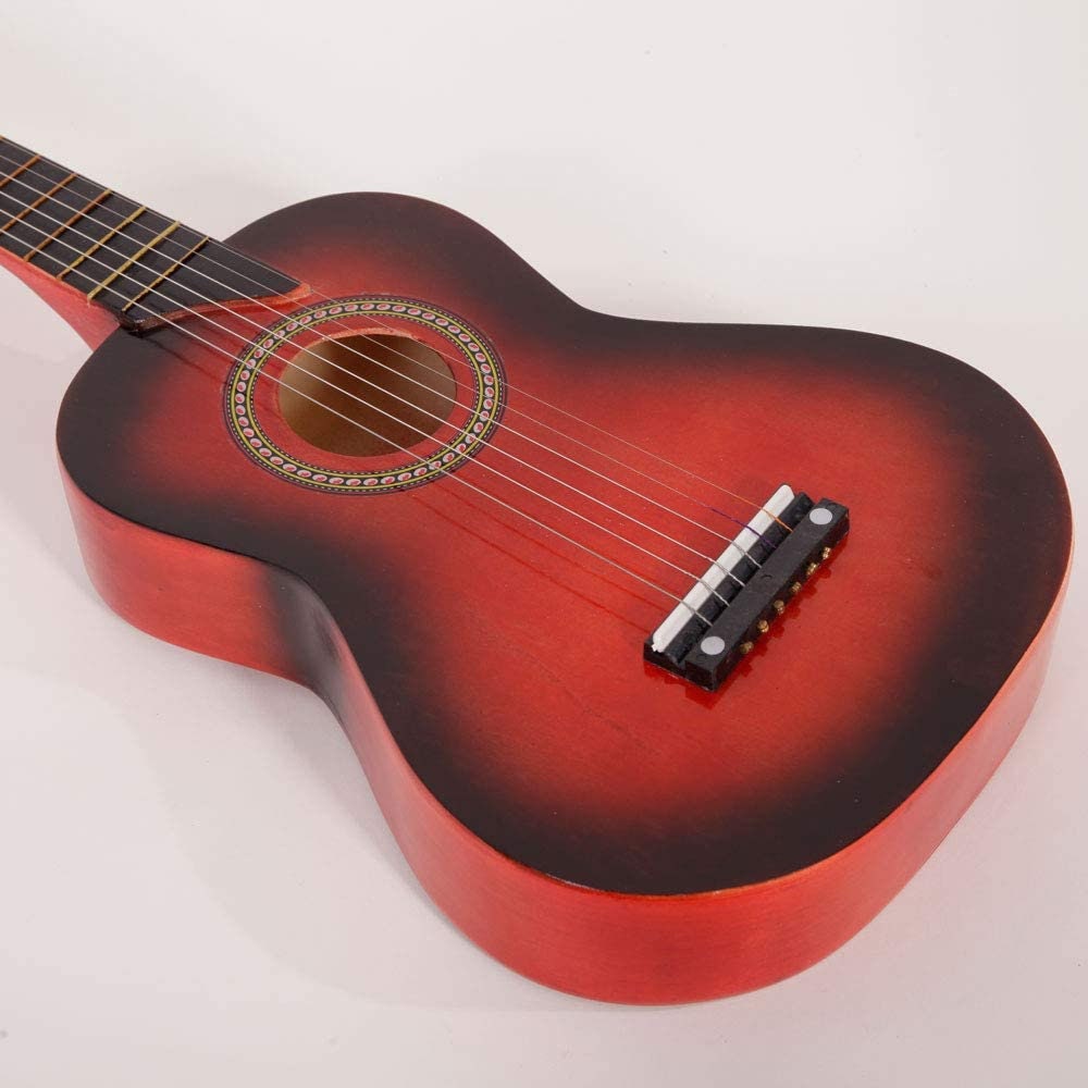 Red Guitar for Kids 25 Acoustic Beginners W/ 50 Dog Paw Print ...