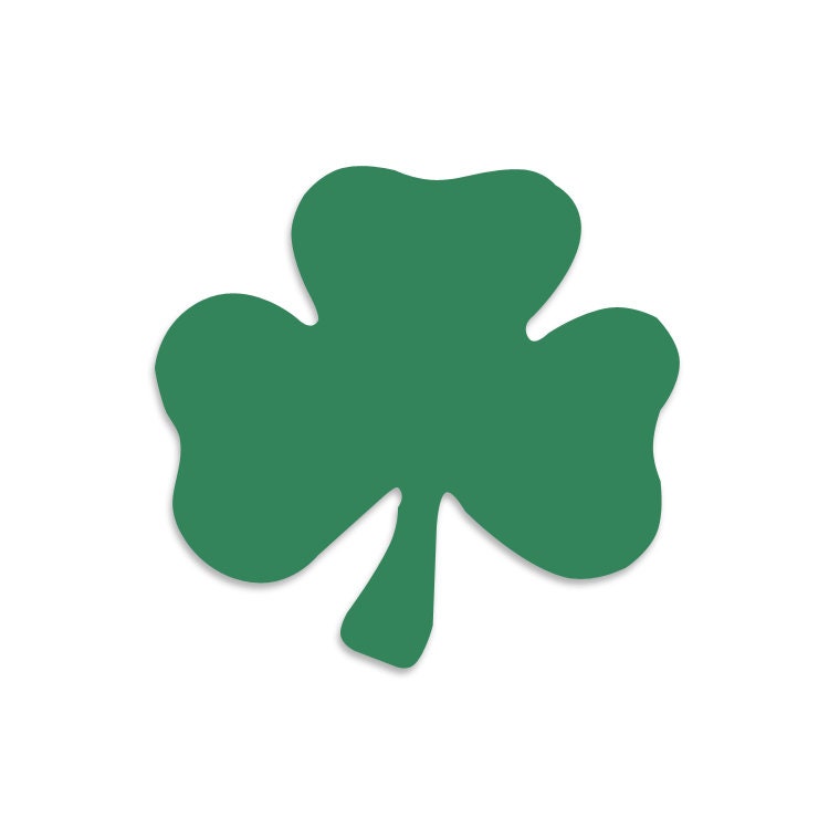 Shamrock Tanning Stickers 4 Leaf Clover 1 Tall Luck | Etsy