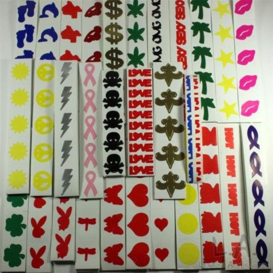 Variety Pack Tanning Stickers Random Selection Tanning Bed Stickers ...