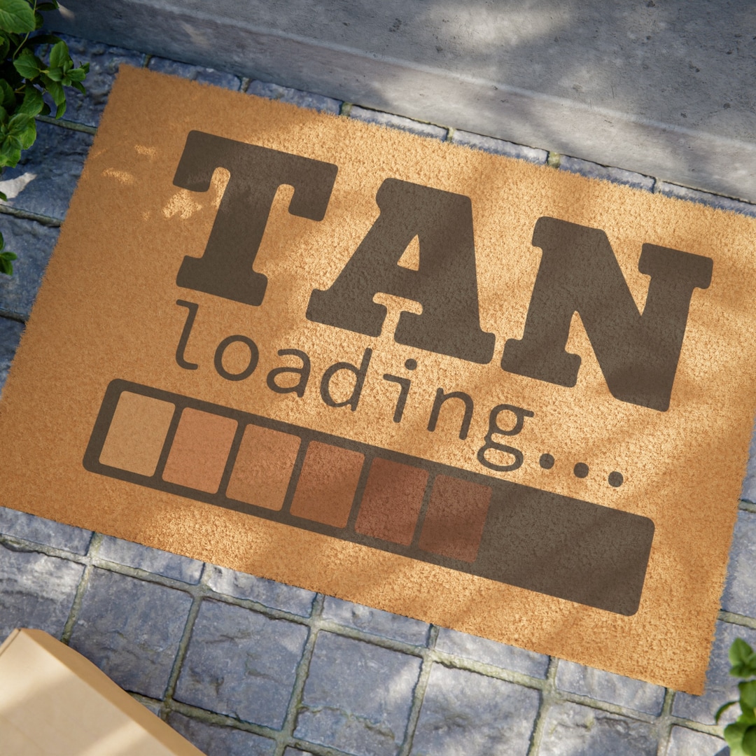 Tanner's "caution Tan Loading" 24 X 16 Large Plush Doormat. Perfect ...