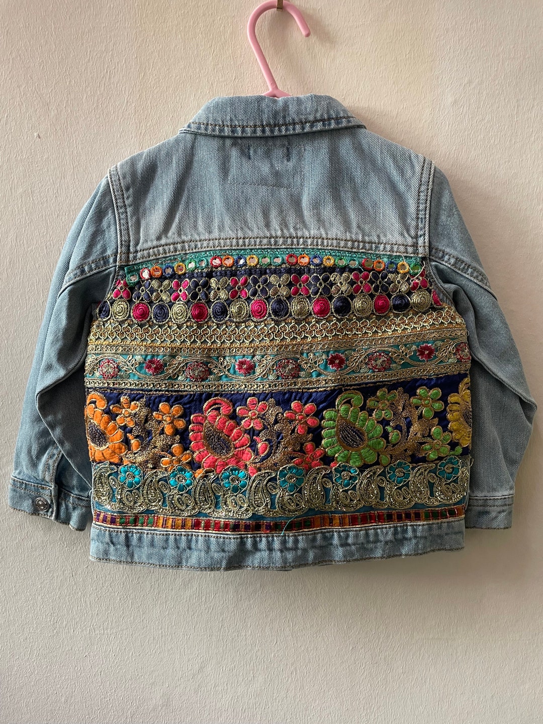 Baby Indie Esme Denim Jacket Customised Denim Jacket Embroidered Jacket ...
